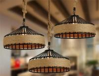 China Vintage Industrial  Rope Ceiling Lamp Hanging Light Chandeliers （WH-AP-683） for sale