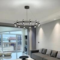 China Nordic Led Chandelier Glass Luxury Ceiling Hanging Lights Home Room Decortion Living Room Bedroom Light （WH-AP-687） for sale