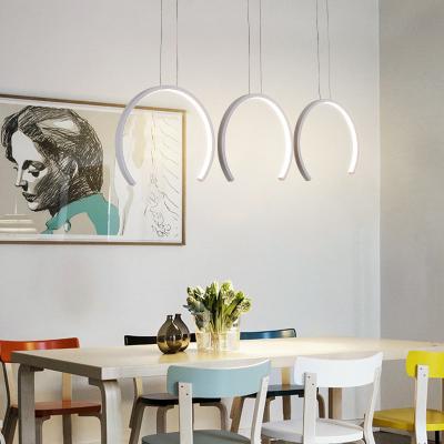 China Modern Triple pendant light Acrylic Lampshade For Kitchen Dining room Lamp (WH-AP-06) for sale