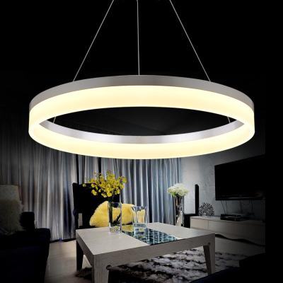 China Modern inverted pendant light Round Circle Lampshade for Indoor home Lighting (WH-AP-34) for sale