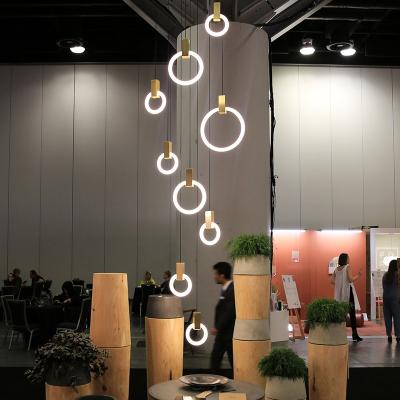 China Unusual Acrylic pendant lights Circle Lampshade For indoor home Lighting (WH-AP-59) for sale