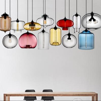 China Coloured glass pendant lights For Kitchen Bar Restaurant Lighting (WH-GP-02) for sale