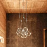 China Minimalist Nordic LED Glass Chandelier Personality Interior Pendant Lamp（WH-AP-690） for sale