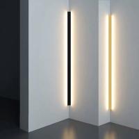 China Nordic Black White LED Wall Lamp for Bedroom LED Long Strip Wall Lights （WH-AP-692） for sale