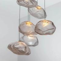 China Glass Pendant Light Art Cloud Design Hanging Lamp Blown Glass Pendant lamp（WH-AP-693） for sale