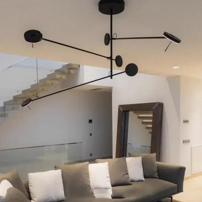 China NEW Designer Led Chandelier Black Lustre Adjustable Bedroom Hanging Lamp （WH-AP-696） for sale