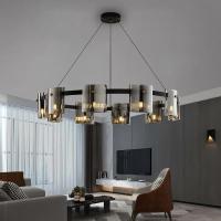 China Modern Smoky Glass Chandeliers Lighting Room Decor Luxury Glass Ceiling Hanging Lamp（WH-AP-704） for sale