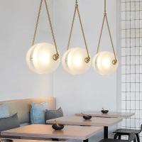 China LED Milk White Glass Pendant Lamp Nordic Glass Ball Pendant Light （WH-AP-711） for sale
