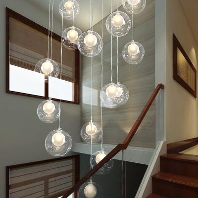 China Stairs Floor House glass box pendant light fixtures for indoor decoration (WH-GP-11) for sale
