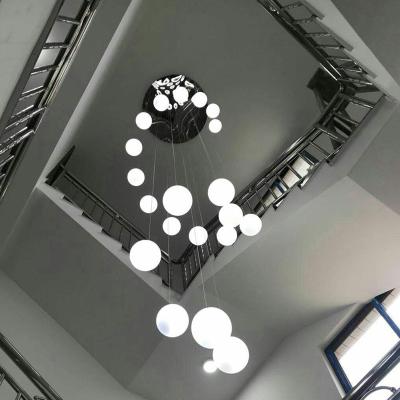 China White hurricane glass pendant lights for indoor home Stairs Lighting (WH-GP-12) for sale