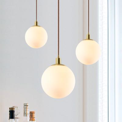 China White glass pendant shade Hanging Lamp For Kitchen Dining room Lighting (WH-GP-22) for sale