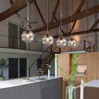 China Simple Grey glass pendant light for indoor home Kitchen Dining room Decoration (WHGP-28) for sale