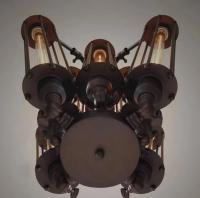 China Retro Industrial Style Iron Chandeliers Pendant Lamp （WH-AP-712） for sale