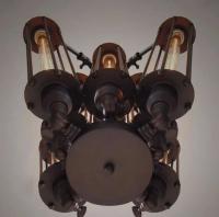 China Retro Industrial Style Iron Chandeliers Pendant Lamp （WH-AP-712） for sale