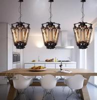 China Retro Industrial Style Iron Chandeliers Pendant Lamp （WH-AP-712） for sale