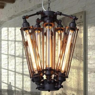 China Retro Industrial Style Iron Chandeliers Pendant Lamp （WH-AP-712） for sale