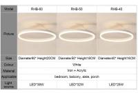 China Modern LED Ceiling Light Home Decor Circular Lamps Fixtures （WH-AP-713） for sale