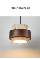 China Walnut Pendant Light Indoor LED Travertine Chandelier（WH-AP-714） for sale