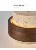China Walnut Pendant Light Indoor LED Travertine Chandelier（WH-AP-714） for sale