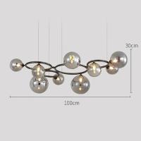 China Magic Beans Chandelier Glass Bubbles Round G9 Light Fixture （WH-AP-719） for sale