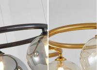 China Magic Beans Chandelier Glass Bubbles Round G9 Light Fixture （WH-AP-719） for sale