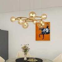 China Magic Beans Chandelier Glass Bubbles Round G9 Light Fixture （WH-AP-719） for sale
