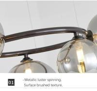 China Magic Beans Chandelier Glass Bubbles Round G9 Light Fixture （WH-AP-719） for sale