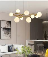 China Magic Beans Chandelier Glass Bubbles Round G9 Light Fixture （WH-AP-719） for sale