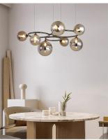 China Magic Beans Chandelier Glass Bubbles Round G9 Light Fixture （WH-AP-719） for sale