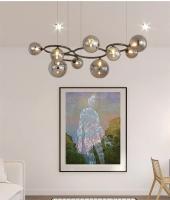 China Magic Beans Chandelier Glass Bubbles Round G9 Light Fixture （WH-AP-719） for sale