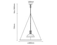 China Nordic Flying Saucer Red Black Ceiling Pendant Lights （WH-AP-722） for sale