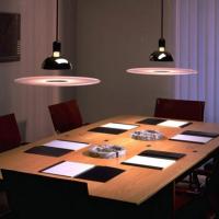 China Nordic Flying Saucer Red Black Ceiling Pendant Lights （WH-AP-722） for sale