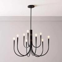 China Retro Design Art Pendant Chandelier for Living Room Bedroom Gold Candle Restaurant Light （WH-AP-723） for sale