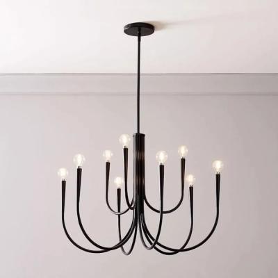 China Retro Design Art Pendant Chandelier for Living Room Bedroom Gold Candle Restaurant Light （WH-AP-723） for sale
