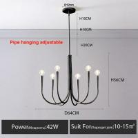 China Retro Design Art Pendant Chandelier for Living Room Bedroom Gold Candle Restaurant Light （WH-AP-723） for sale