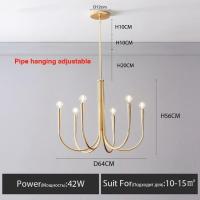 China Retro Design Art Pendant Chandelier for Living Room Bedroom Gold Candle Restaurant Light （WH-AP-723） for sale