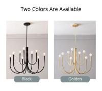 China Retro Design Art Pendant Chandelier for Living Room Bedroom Gold Candle Restaurant Light （WH-AP-723） for sale