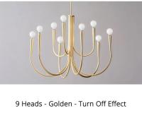China Retro Design Art Pendant Chandelier for Living Room Bedroom Gold Candle Restaurant Light （WH-AP-723） for sale