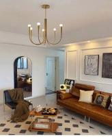 China Retro Design Art Pendant Chandelier for Living Room Bedroom Gold Candle Restaurant Light （WH-AP-723） for sale