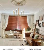 China Retro Design Art Pendant Chandelier for Living Room Bedroom Gold Candle Restaurant Light （WH-AP-723） for sale