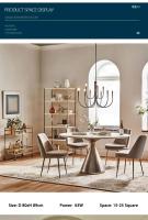 China Retro Design Art Pendant Chandelier for Living Room Bedroom Gold Candle Restaurant Light （WH-AP-723） for sale