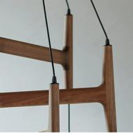 China Retro Multi Head glass chandelier ASTRA Wood Pendant Light (WH-GP-180) for sale