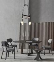China Retro Multi Head glass chandelier ASTRA Wood Pendant Light (WH-GP-180) for sale