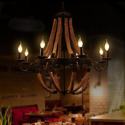 China Vintage woven pendant light for Kitchen Dining room Lighting Fixtures (WH-VP-14) for sale