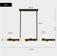 China Modern designer chandelier gold Luxury Nordic glass ball light Kitchen Island lamp (WH-GP-181) for sale
