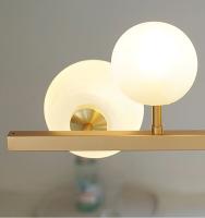 China Modern designer chandelier gold Luxury Nordic glass ball light Kitchen Island lamp (WH-GP-181) for sale
