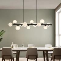 China Modern designer chandelier gold Luxury Nordic glass ball light Kitchen Island lamp (WH-GP-181) for sale