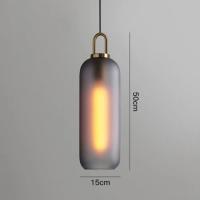China Postmodern retro hanging lamp Luxury Restaurant Nordic Ball Single glass pendant light(WH-GP-183) for sale