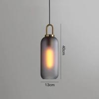 China Postmodern retro hanging lamp Luxury Restaurant Nordic Ball Single glass pendant light(WH-GP-183) for sale