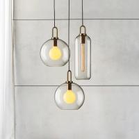China Postmodern retro hanging lamp Luxury Restaurant Nordic Ball Single glass pendant light(WH-GP-183) for sale